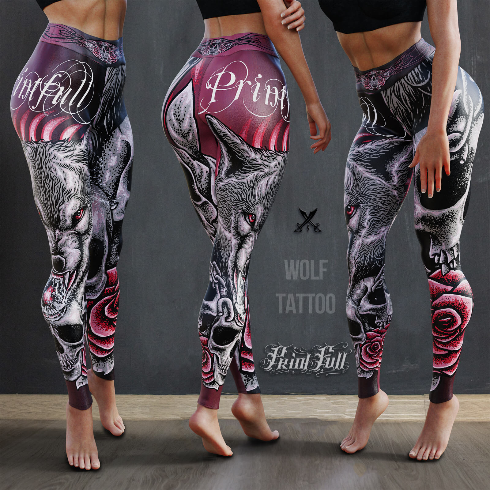 Legging Printfull Textures - Daz Content by artworksimpson