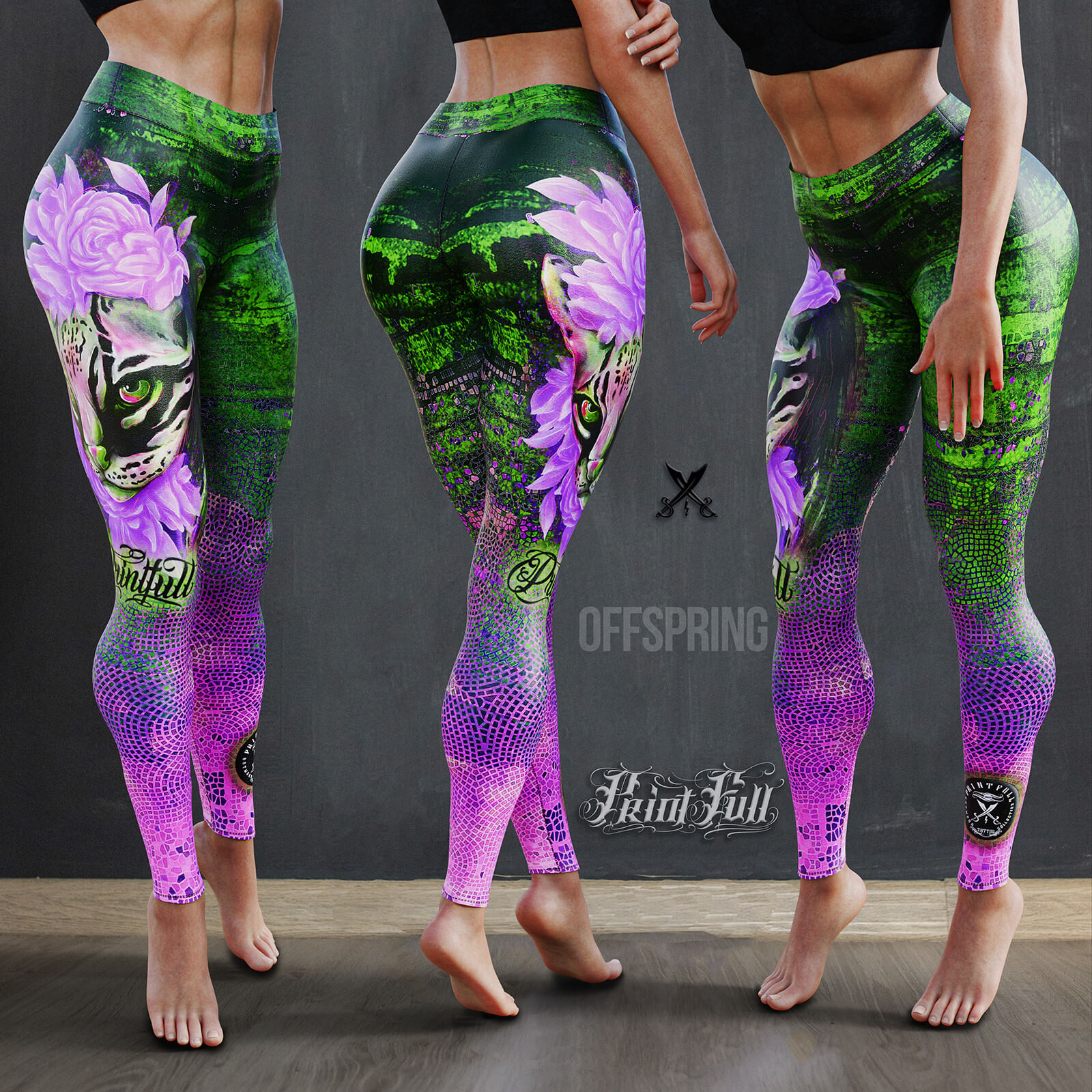 Sublimated Legging Printfull for Genesis 8.1 Female - Daz Content by ...