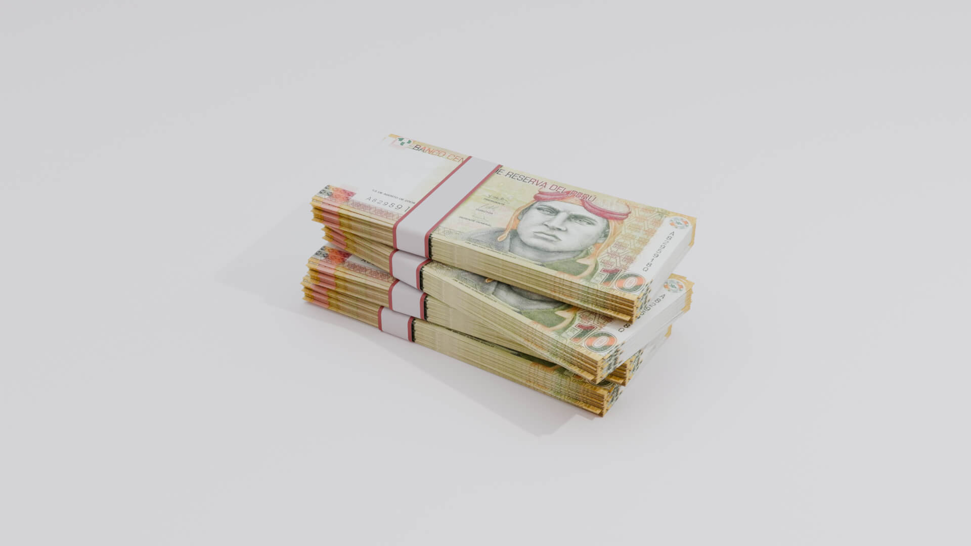 10 Peruvian Sol Currency - 3D Model by Arupsaha