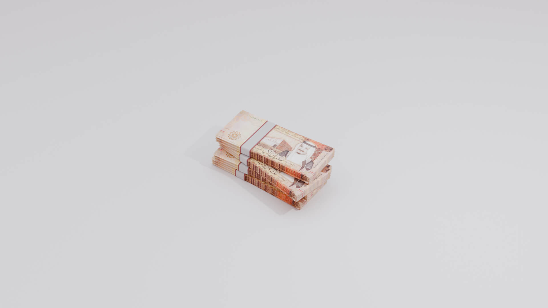 10 Saudi Arabia Riyal Currency - 3D Model by Arupsaha