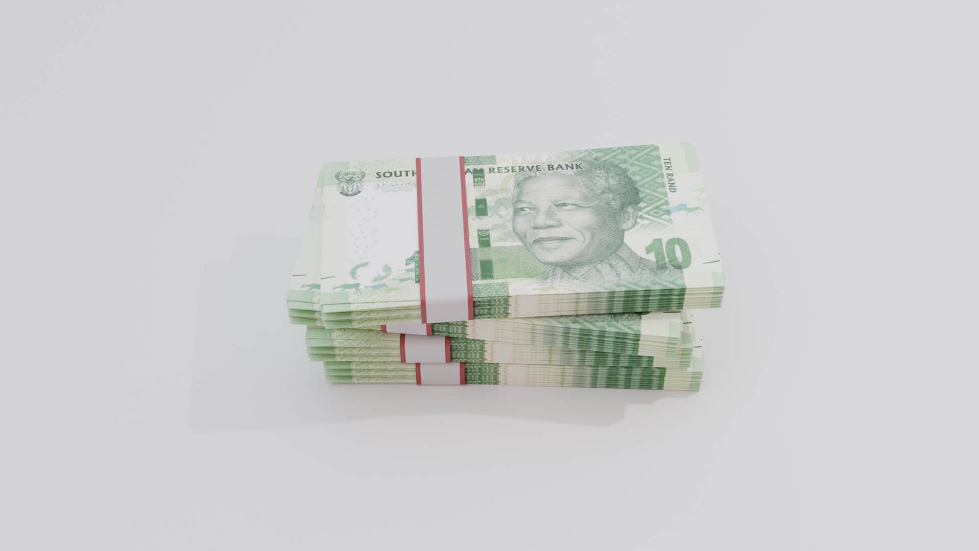 10 South African Rand Currency - 3D Model by Arupsaha