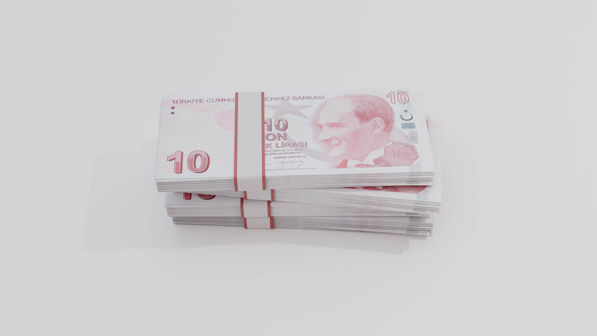 10 Turkish Lira Currency - 3D Model by Arupsaha