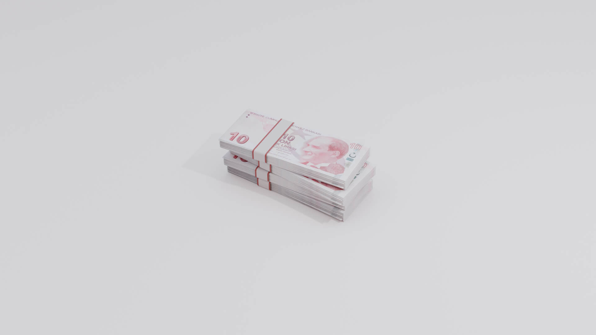 10 Turkish Lira Currency - 3D Model by Arupsaha