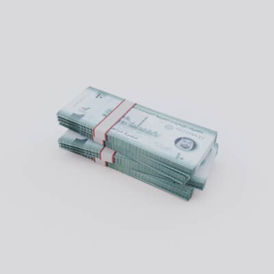10 United Arab Emirates Dirham DH Currency - 3D Model by Arupsaha