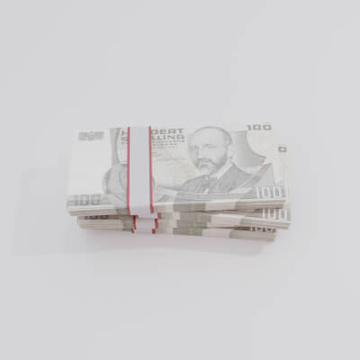 100 Austrian Schilling Currency - 3D Model by Arupsaha