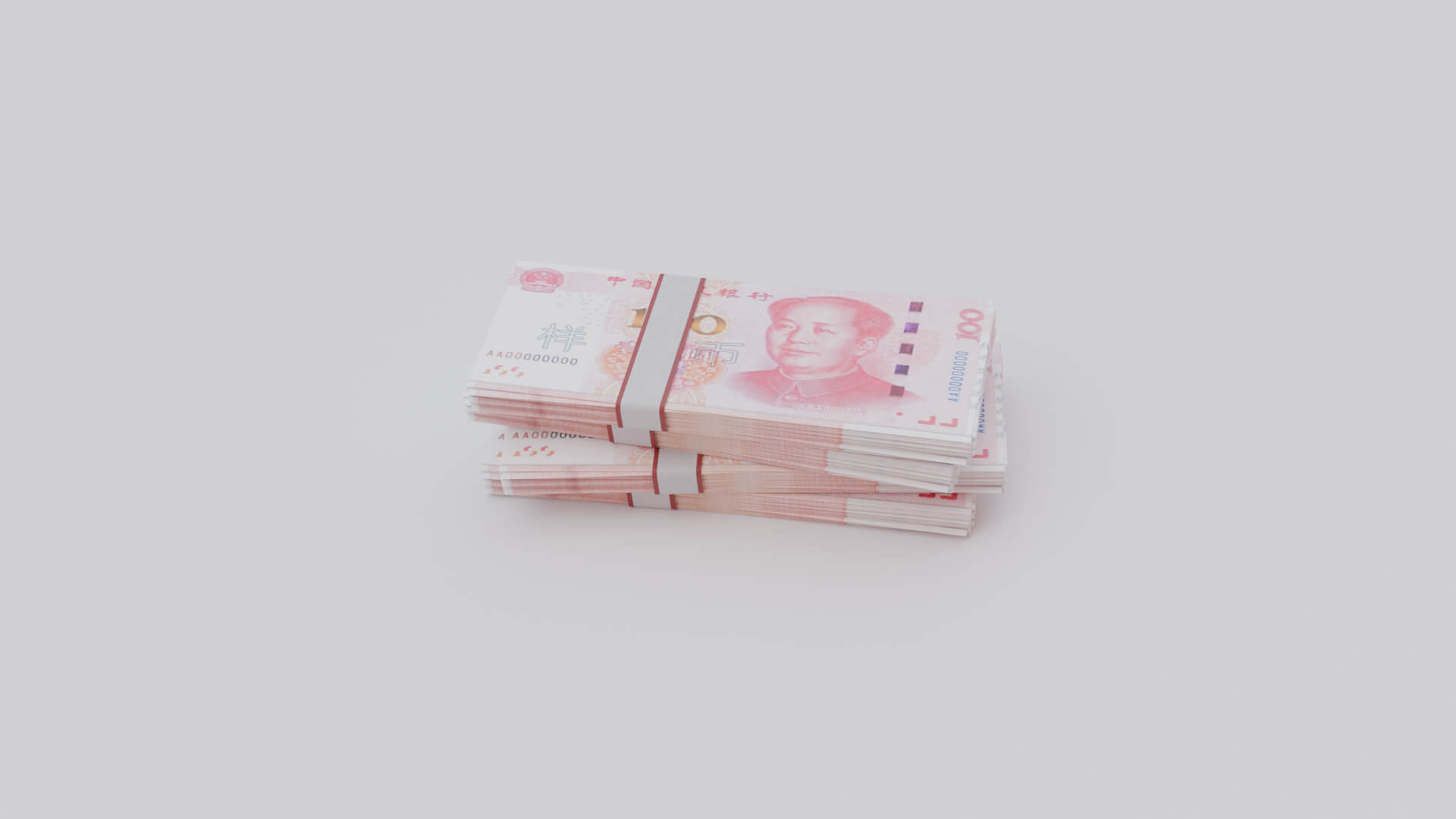 100 Chinese Renminbi CNH Currency - 3D Model by Arupsaha