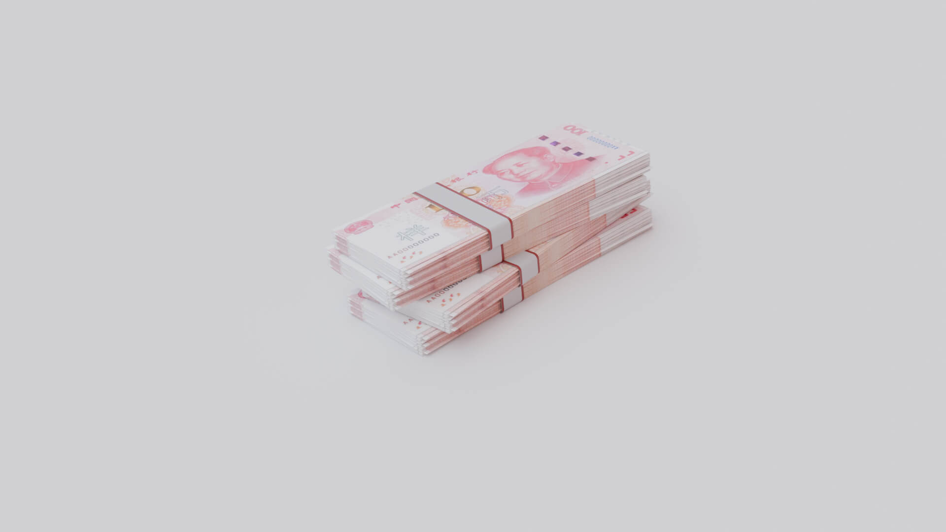 100 Chinese Renminbi CNH Currency - 3D Model by Arupsaha