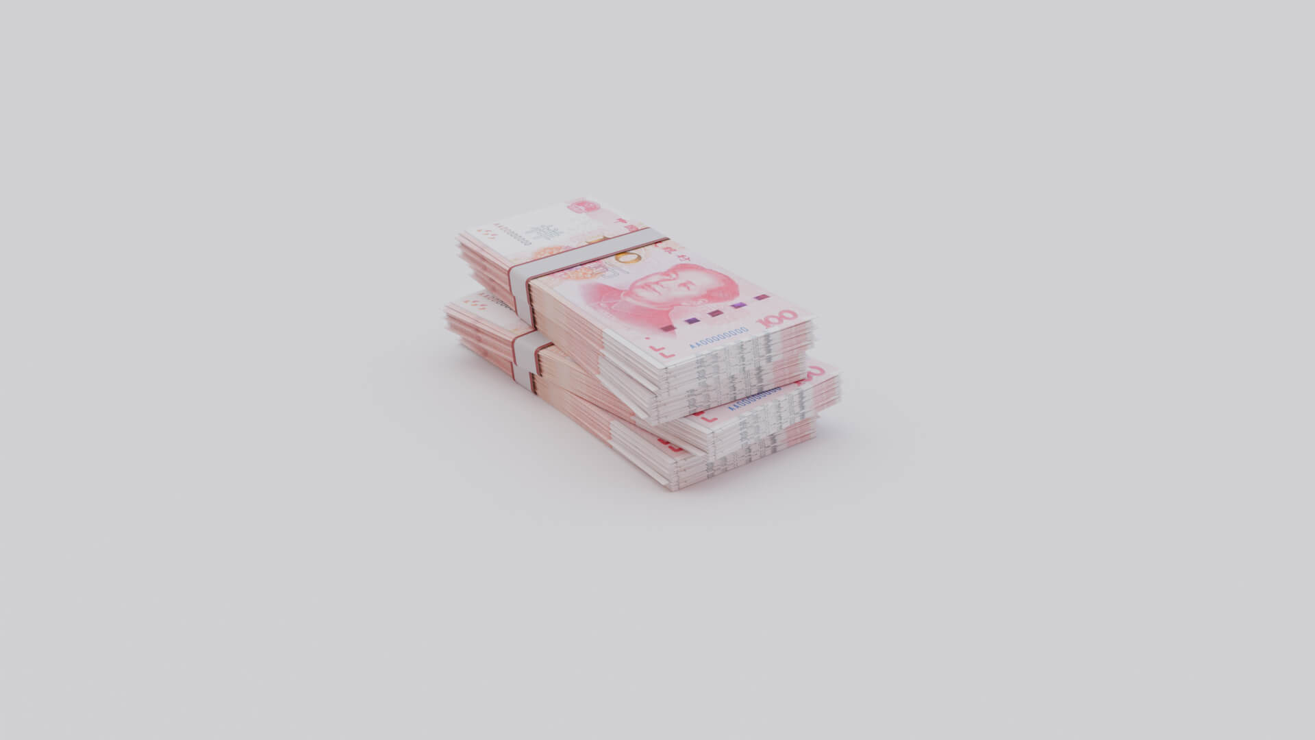 100 Chinese Renminbi CNH Currency - 3D Model by Arupsaha