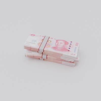 100 Chinese Renminbi CNH Currency - 3D Model by Arupsaha