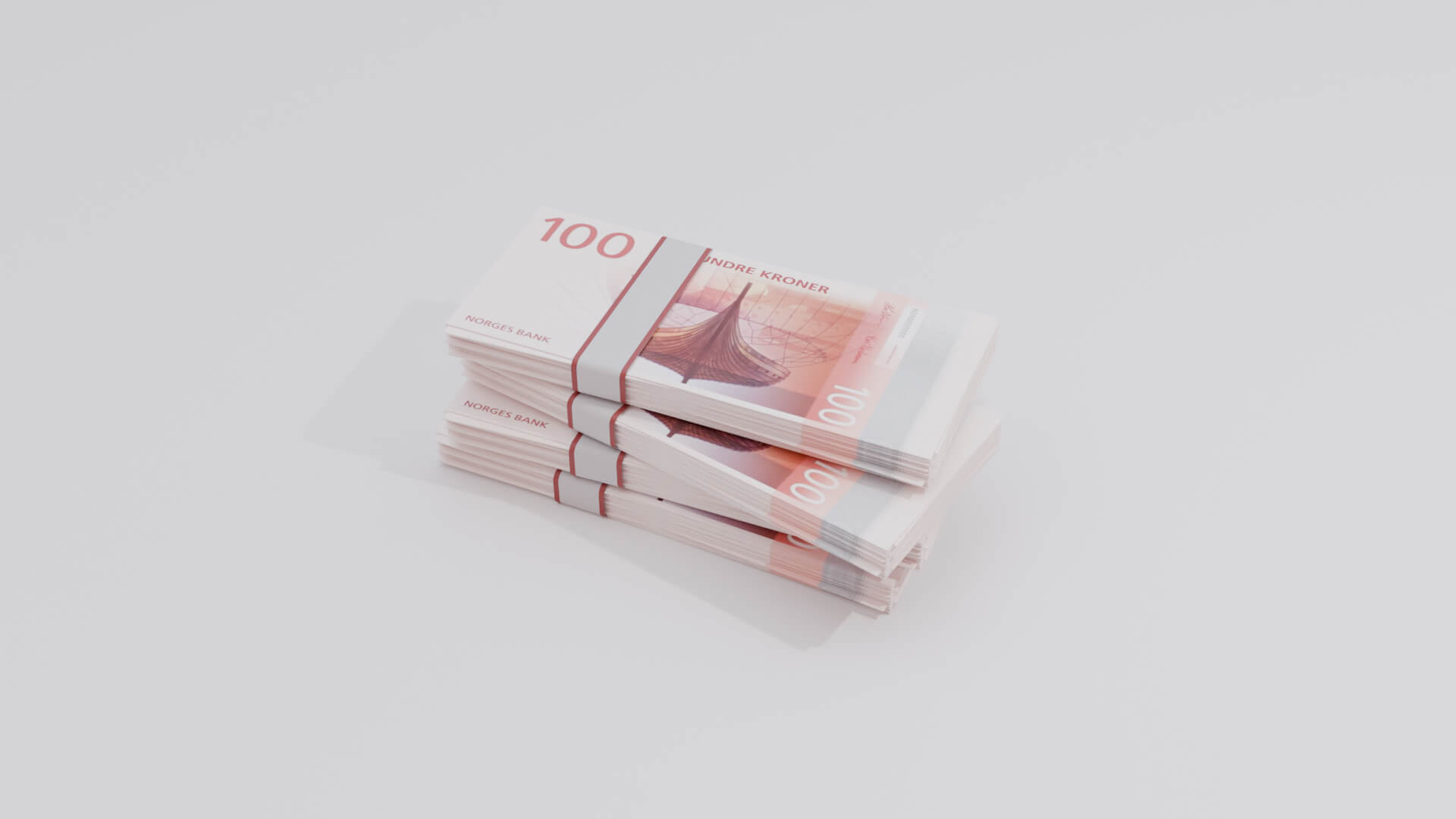 100 Norwegian Krone Currency - 3D Model by Arupsaha