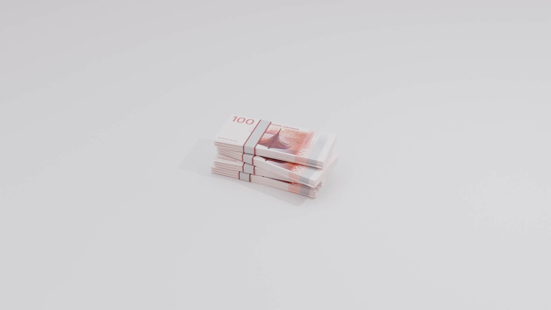 100 Norwegian Krone Currency - 3D Model by Arupsaha