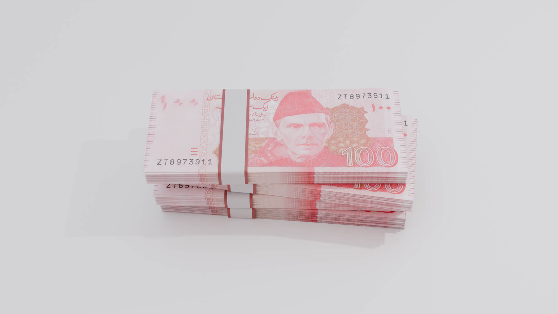 100 Pakistan Pakistani Rupee Currency - 3D Model by Arupsaha