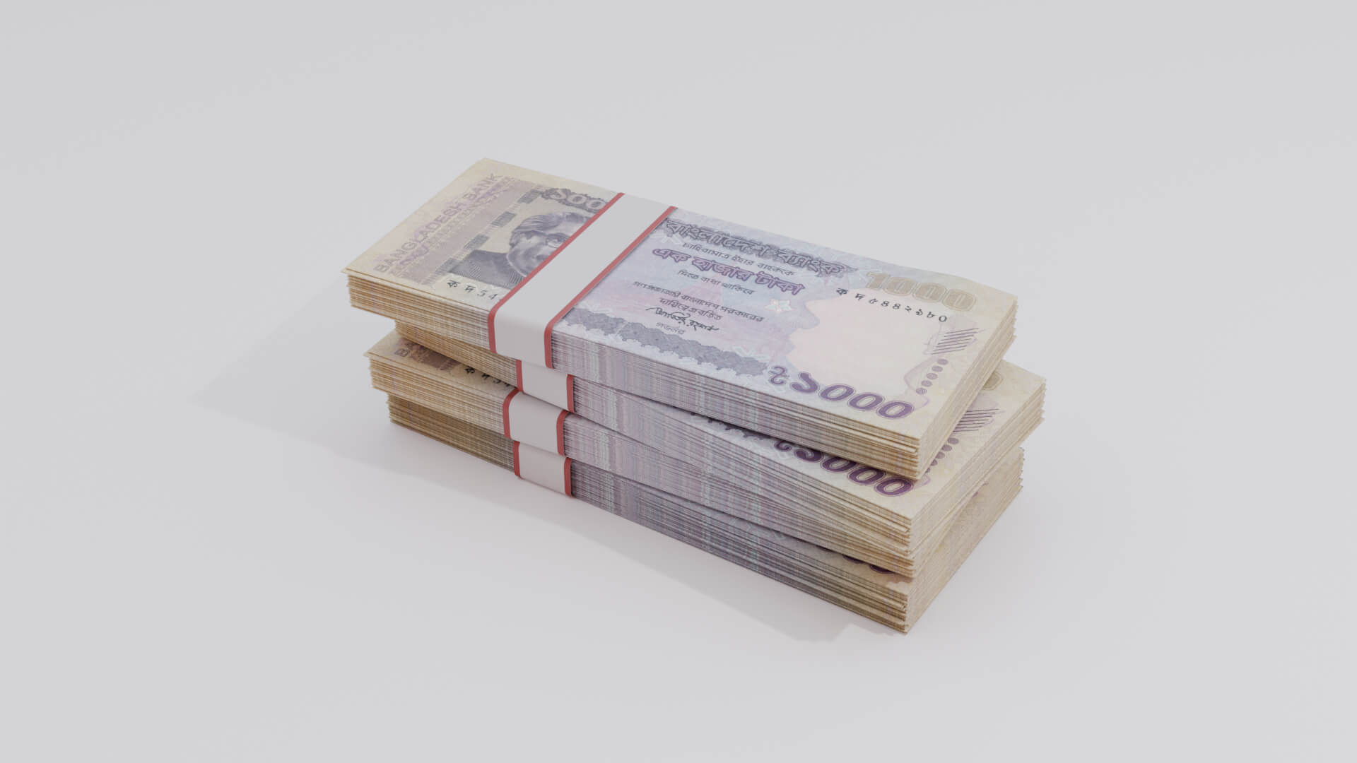 1000 Bangladesh Bangladeshi Taka Currency - 3D Model by Arupsaha