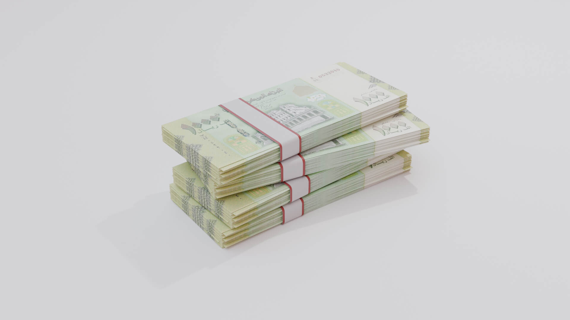 1000 Yemen Yemeni Rial Currency - 3D Model by Arupsaha