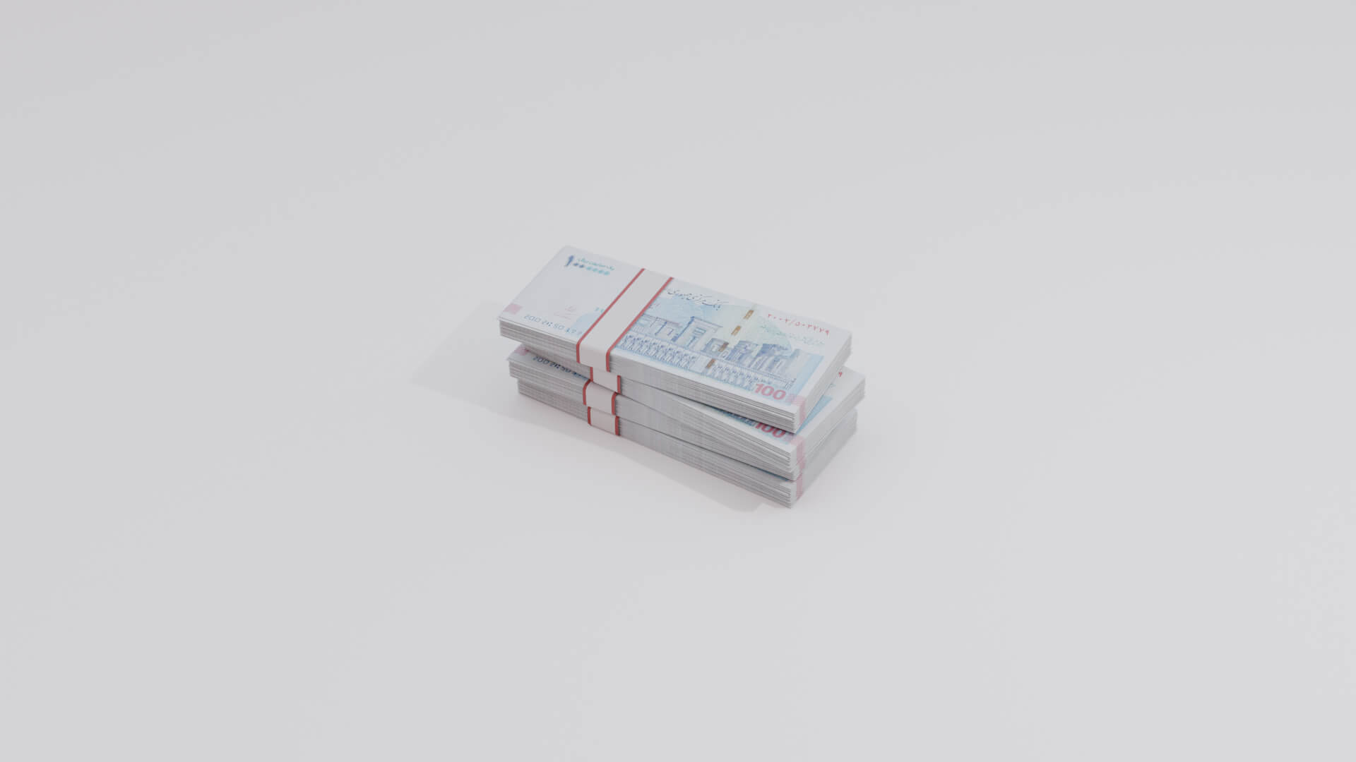 1,000,000 Iran Iranian Rial Currency - 3D Model by Arupsaha