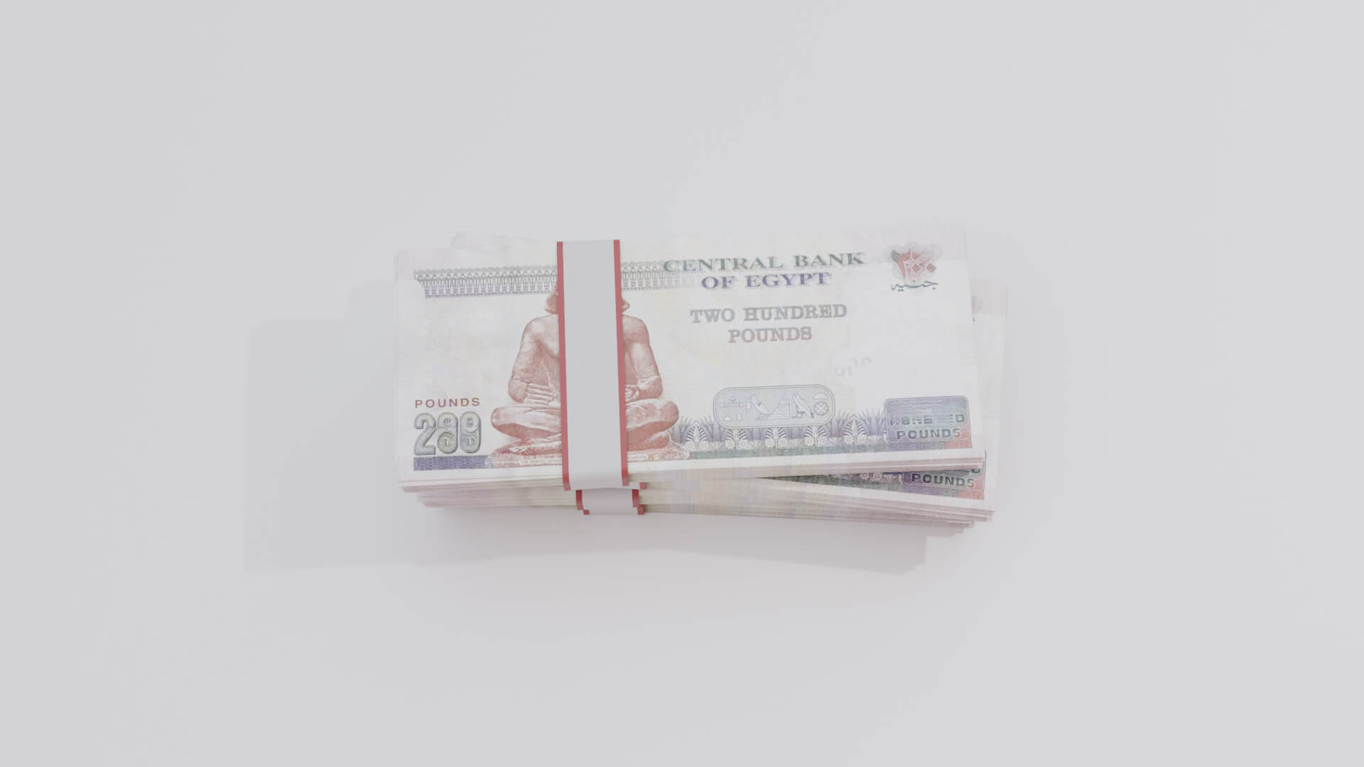 200 Egyptian Pound Currency - 3D Model by Arupsaha