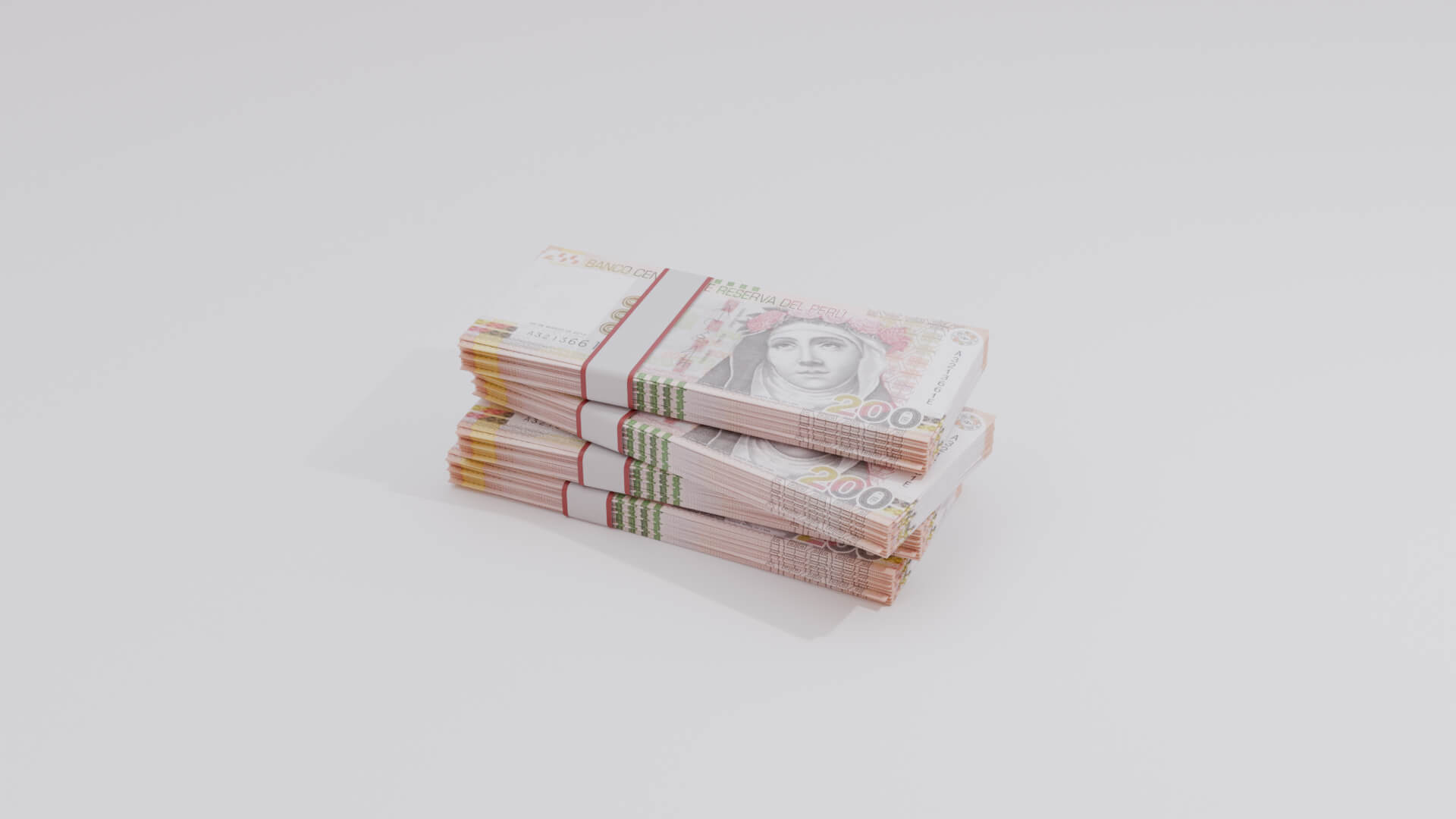 200 Peruvian Sol Currency - 3D Model by Arupsaha