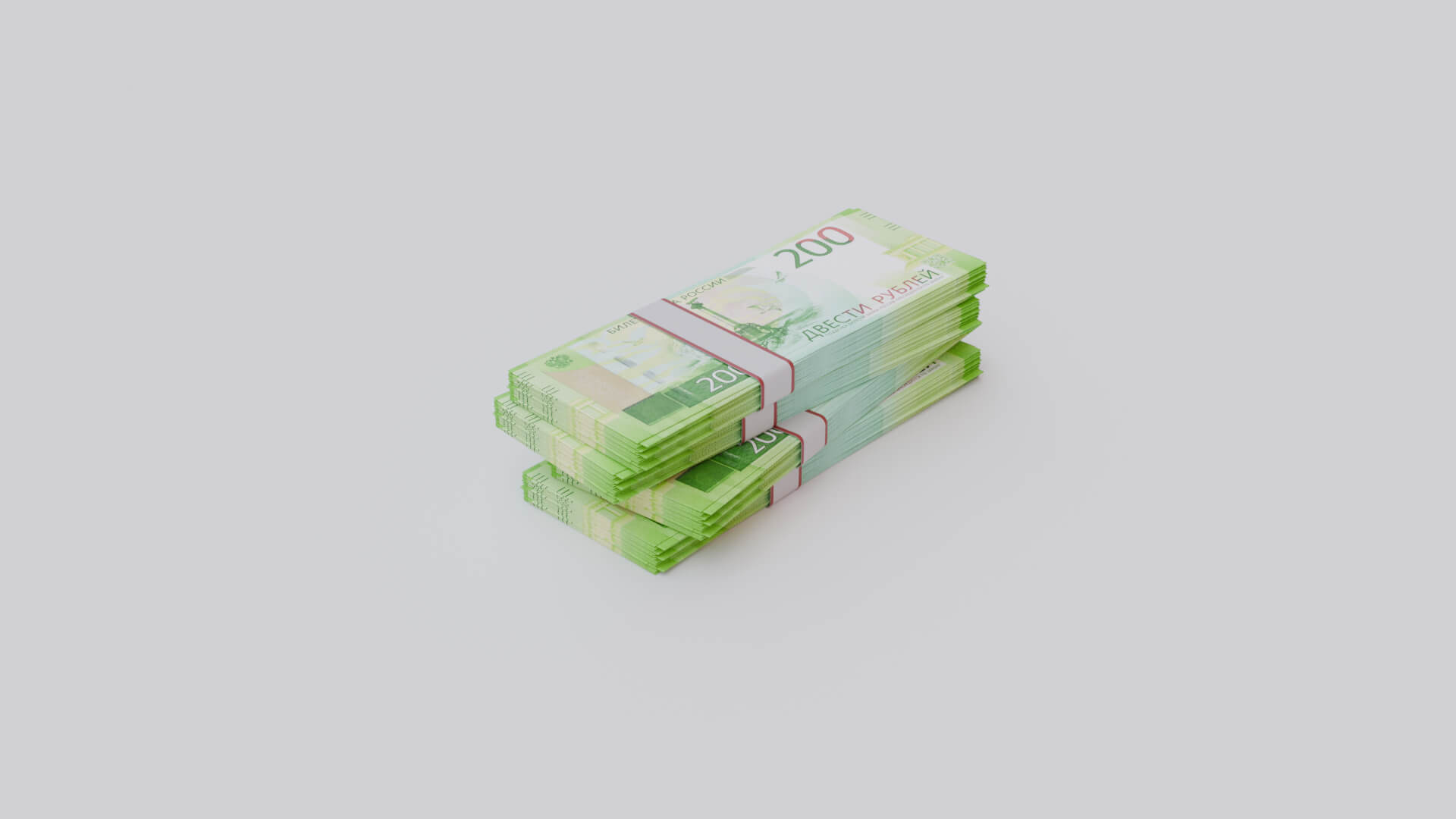 200 Russian Ruble RUB Currency - 3D Model by Arupsaha