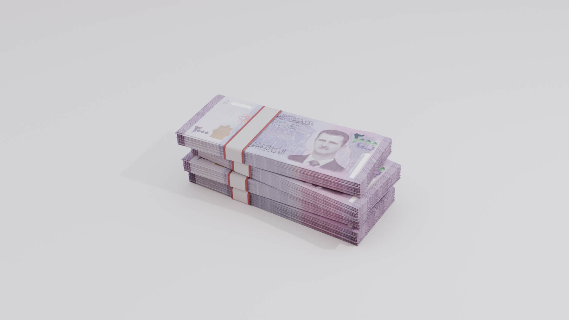 2000 Syrian Pound Currency - 3D Model by Arupsaha