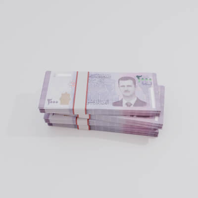 2000 Syrian Pound Currency - 3D Model by Arupsaha