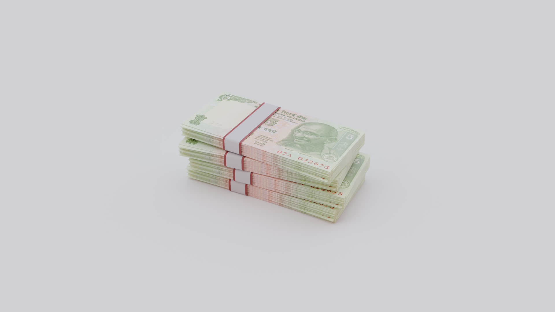 5 Indian Rupee INR Currency - 3D Model by Arupsaha