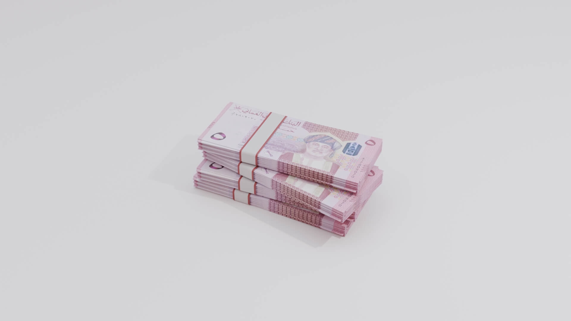 5 Omani Rial Currency - 3D Model by Arupsaha