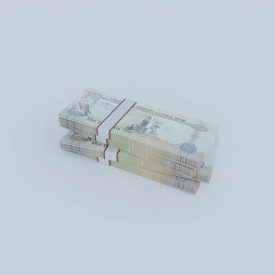5 United Arab Emirates Dirham Dh Currency - 3D Model by Arupsaha