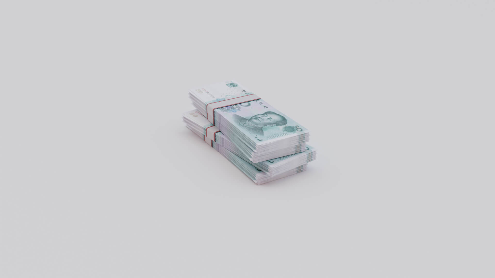 50 Chinese Renminbi CNH Currency - 3D Model by Arupsaha