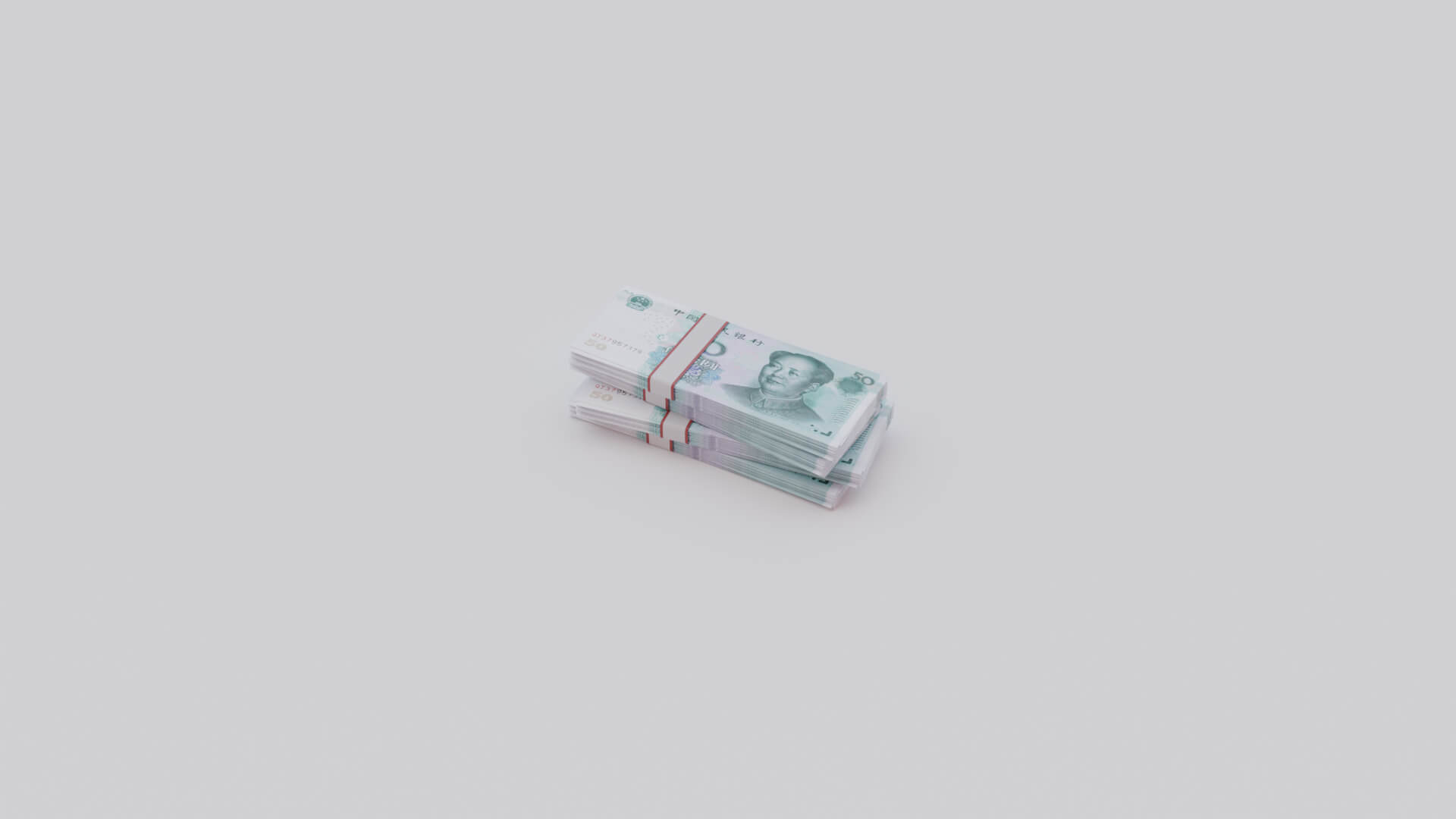 50 Chinese Renminbi CNH Currency - 3D Model by Arupsaha