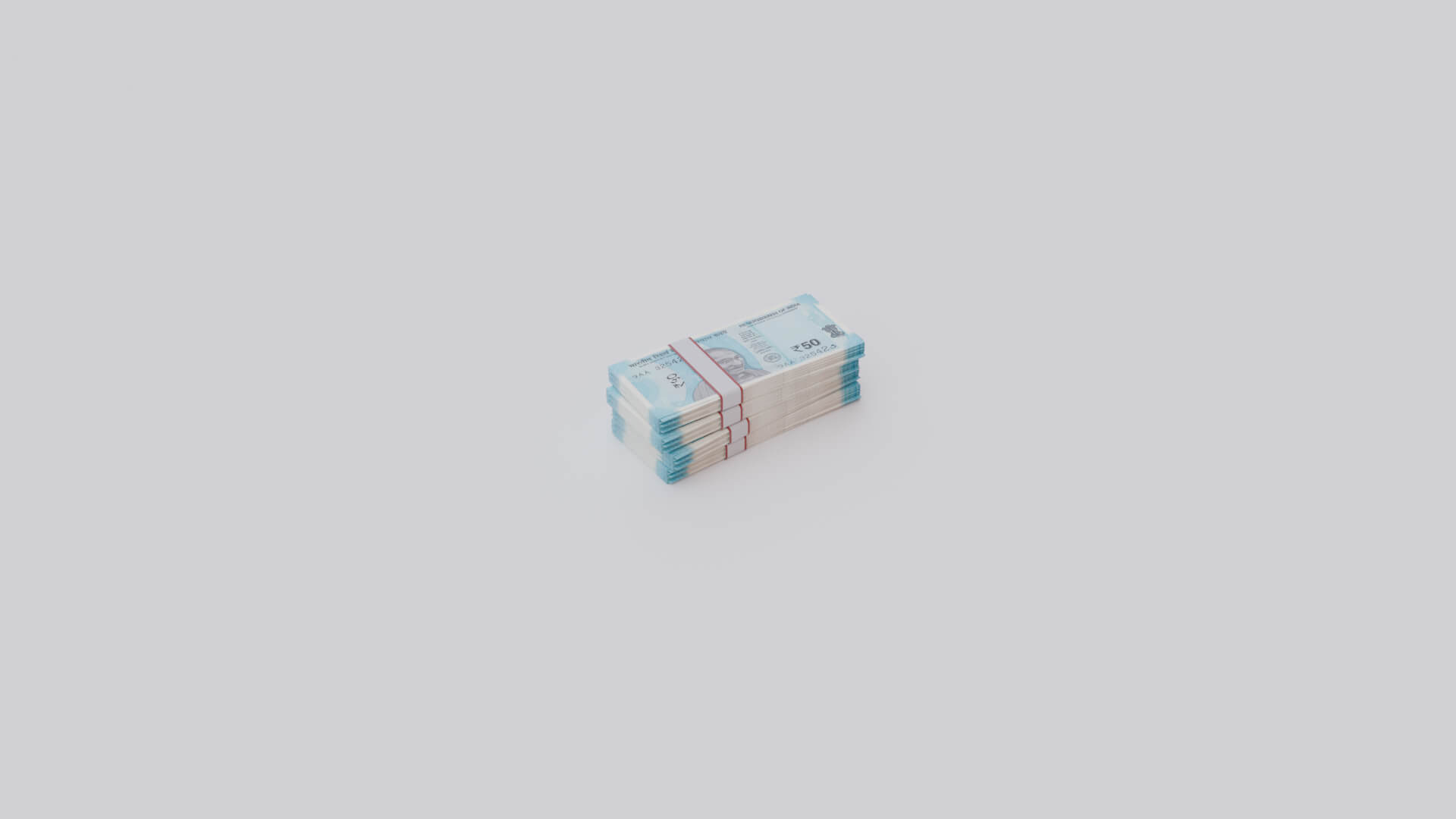50 Indian Rupee INR Currency - 3D Model by Arupsaha