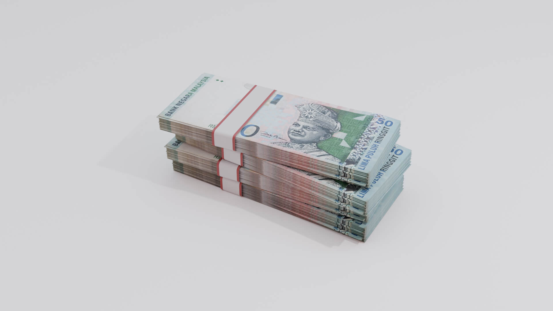 50 Malaysian Ringgit Currency - 3D Model by Arupsaha