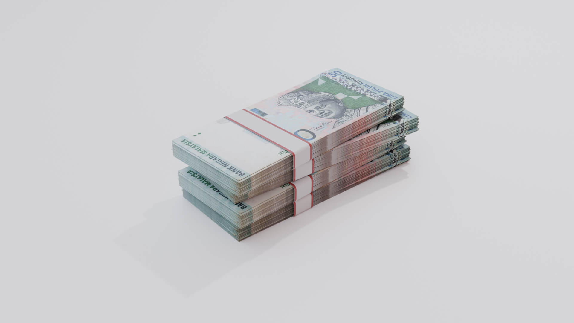 50 Malaysian Ringgit Currency - 3D Model by Arupsaha