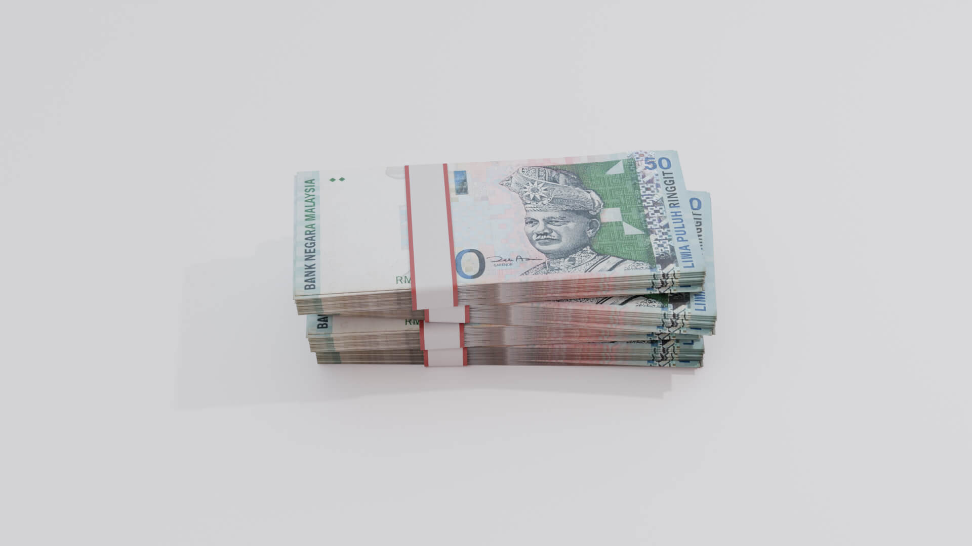 50 Malaysian Ringgit Currency - 3D Model by Arupsaha