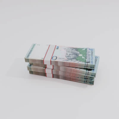 50 Malaysian Ringgit Currency - 3D Model by Arupsaha