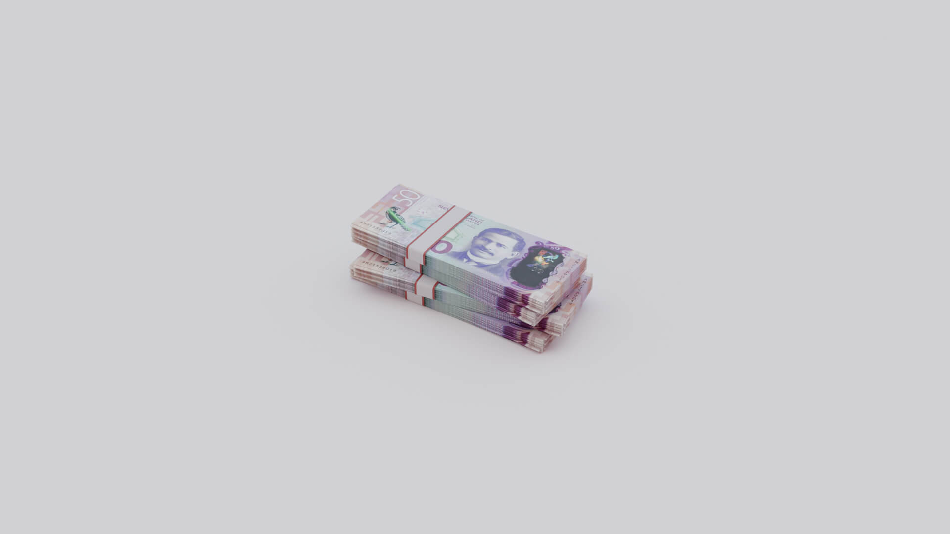 50 New Zealand Dollar NZD Currency - 3D Model by Arupsaha