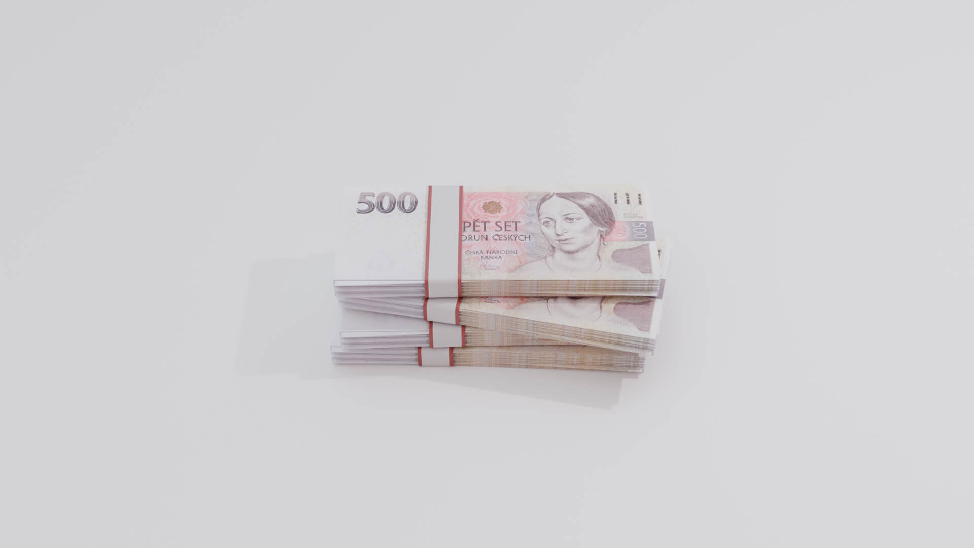 500 Czechia Czech Koruna Currency - 3D Model by Arupsaha