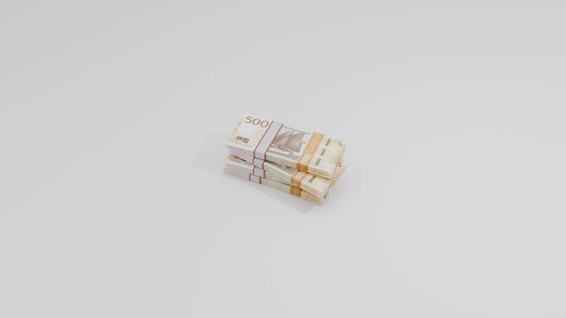500 Norwegian Krone Currency - 3D Model by Arupsaha
