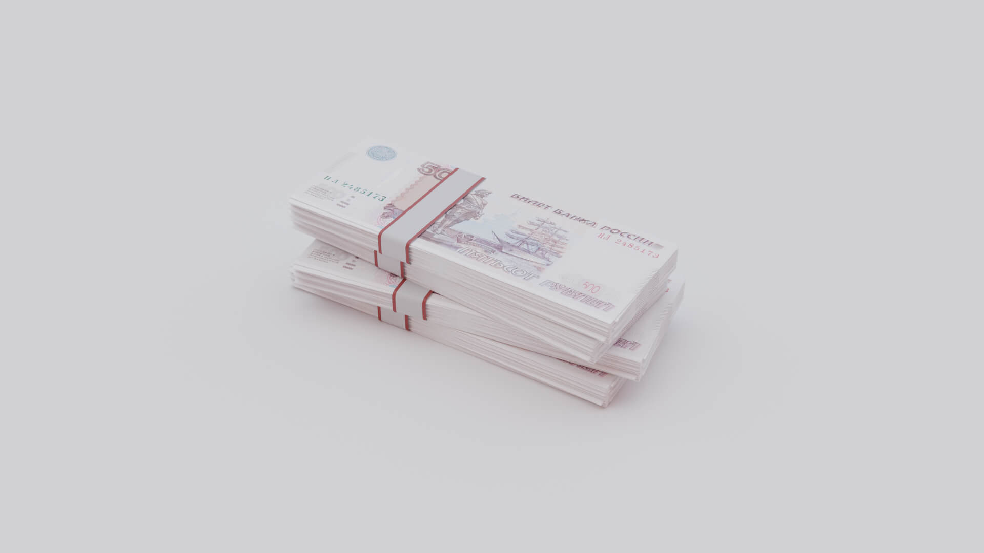 500 Russian Ruble RUB Currency - 3D Model by Arupsaha