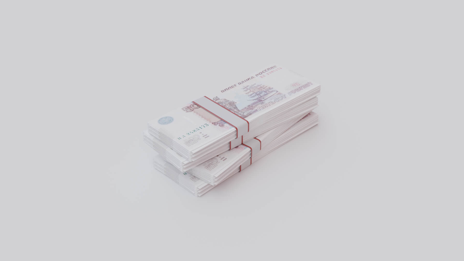 500 Russian Ruble RUB Currency - 3D Model by Arupsaha