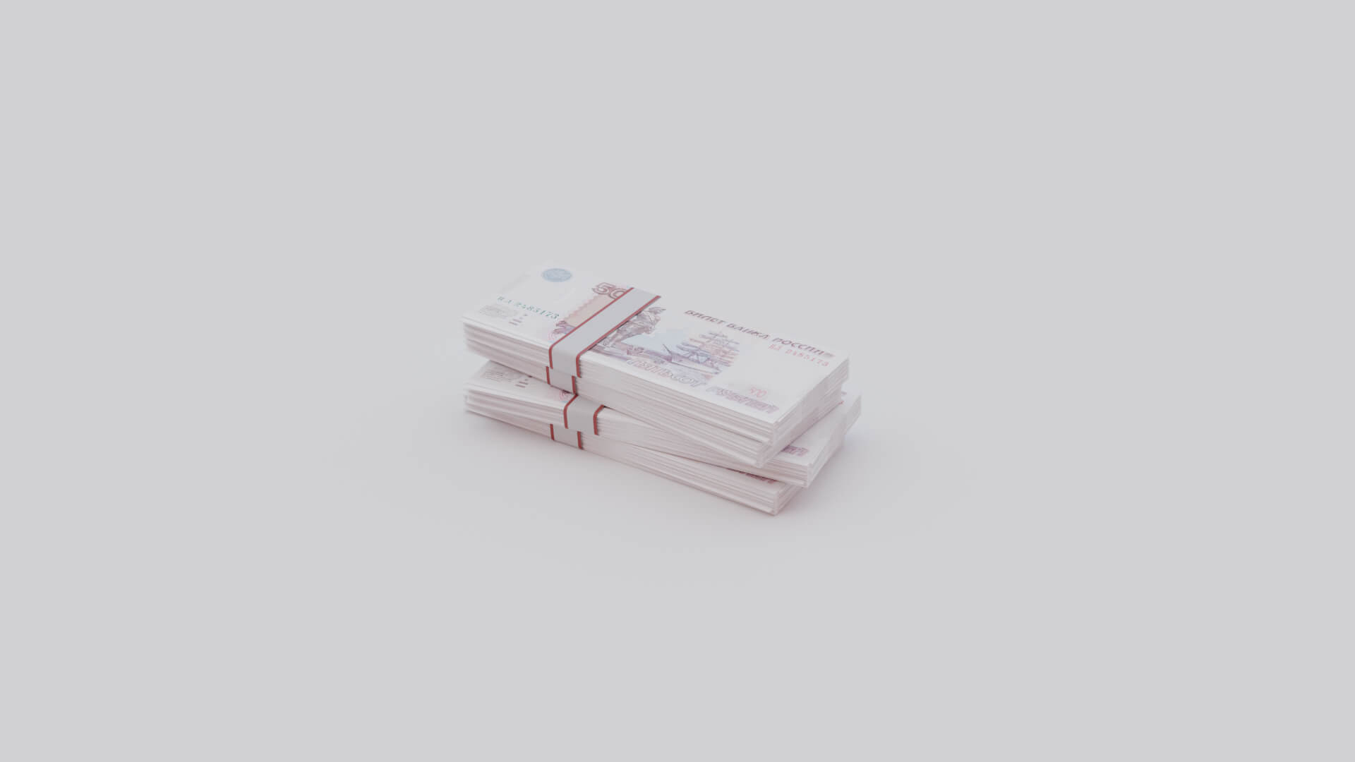 500 Russian Ruble RUB Currency - 3D Model by Arupsaha