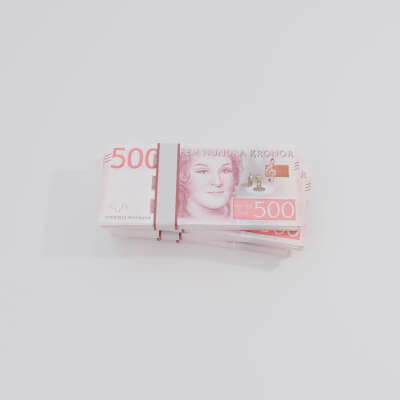 500 Sweden Swedish Krona Currency - 3D Model by Arupsaha
