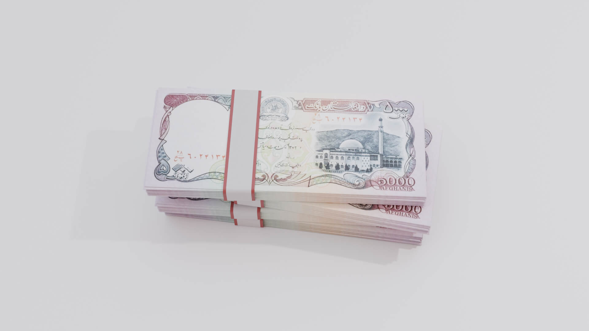 5000 Afghanistan Afghani Currency - 3D Model by Arupsaha