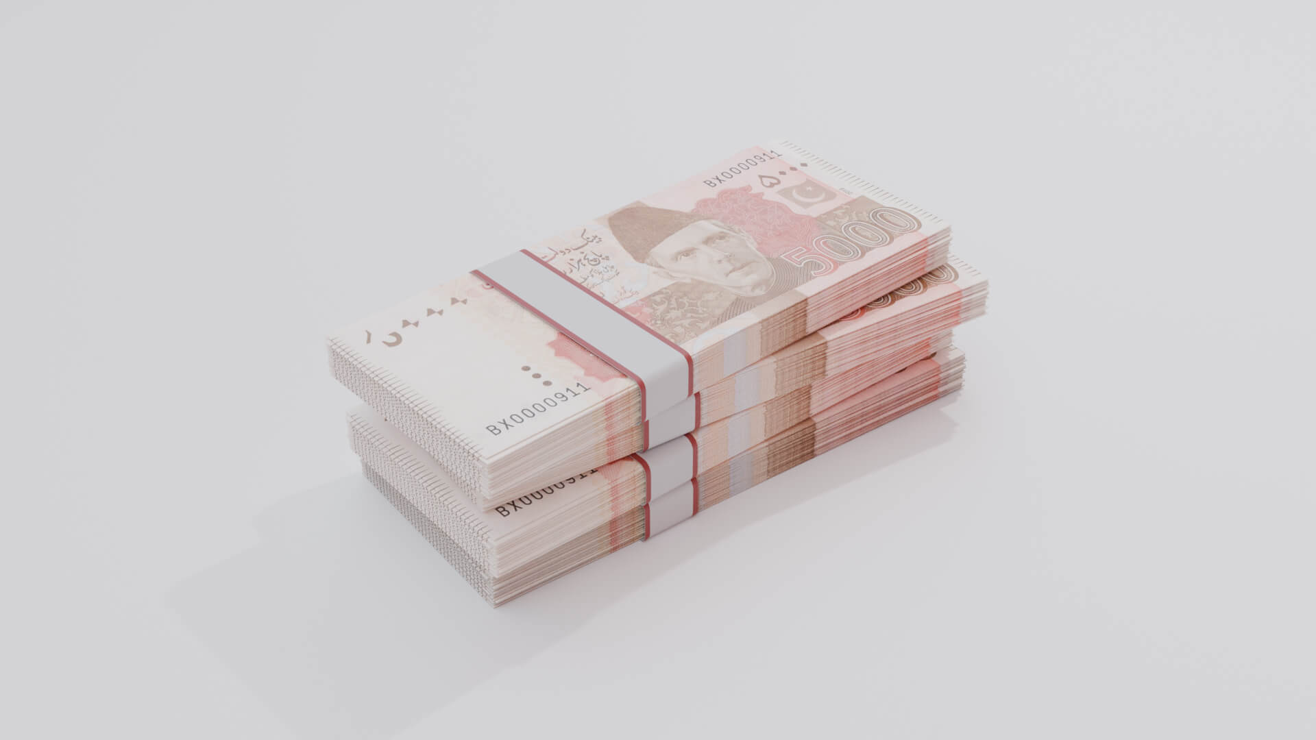 5000 Pakistan Pakistani Rupee Currency - 3D Model by Arupsaha