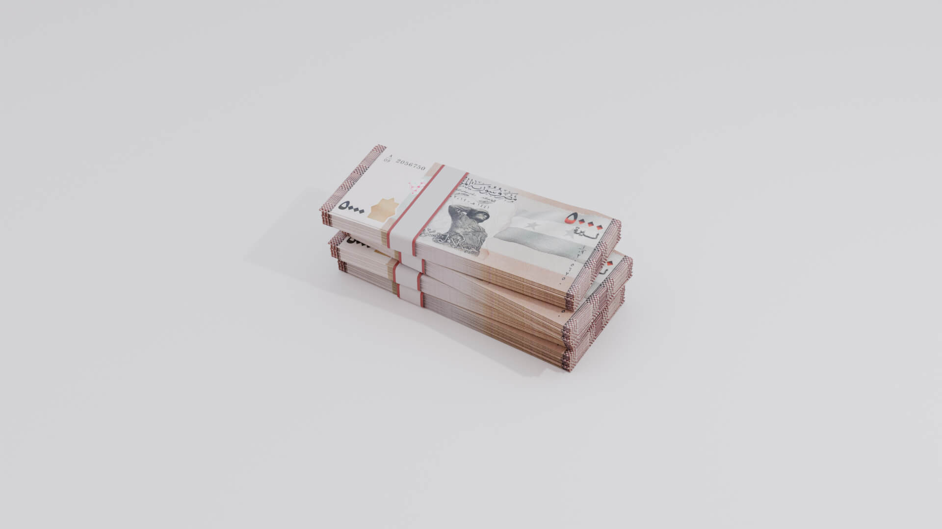 5000 Syrian Pound Currency - 3D Model by Arupsaha
