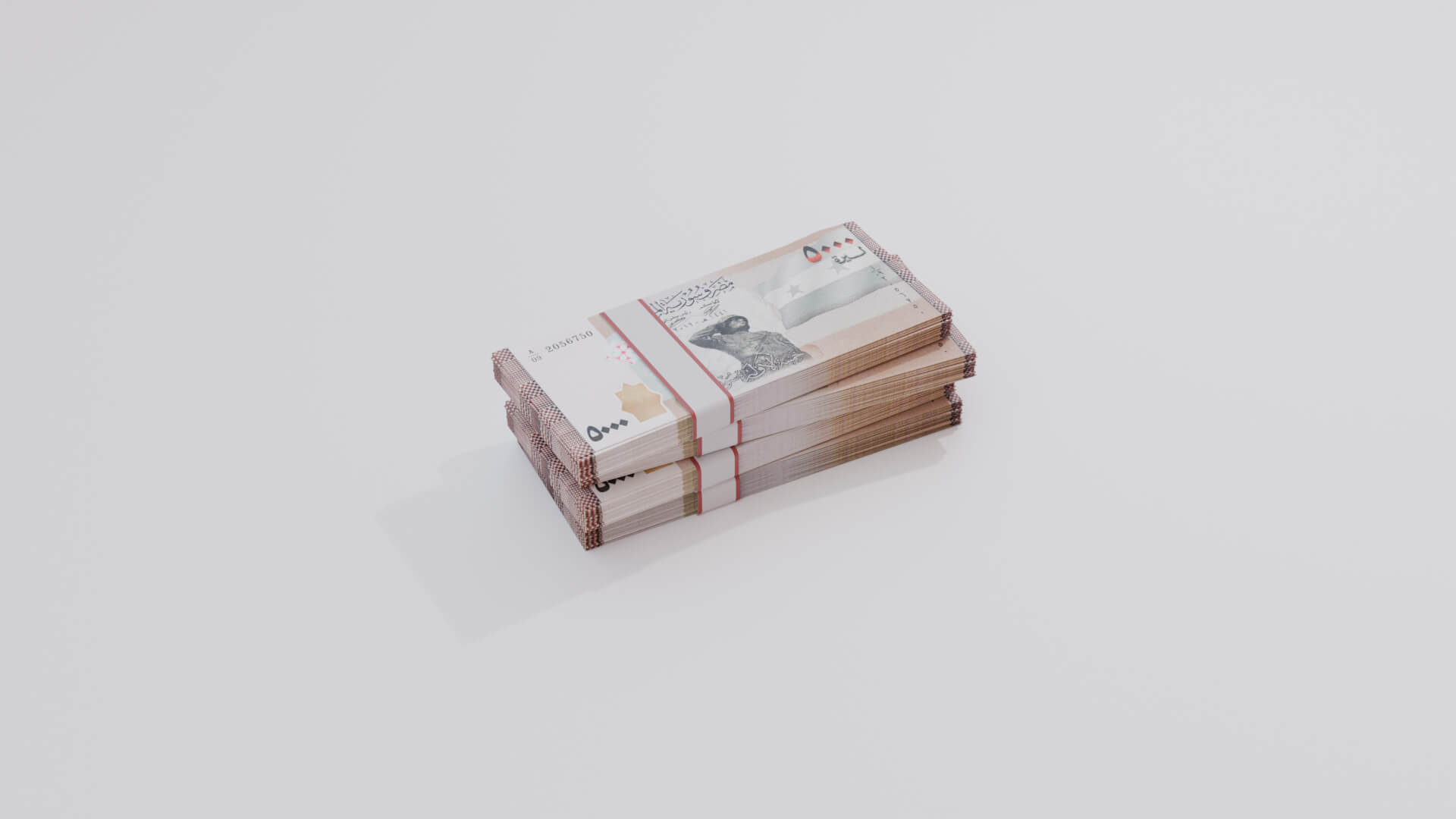 5000 Syrian Pound Currency - 3D Model by Arupsaha