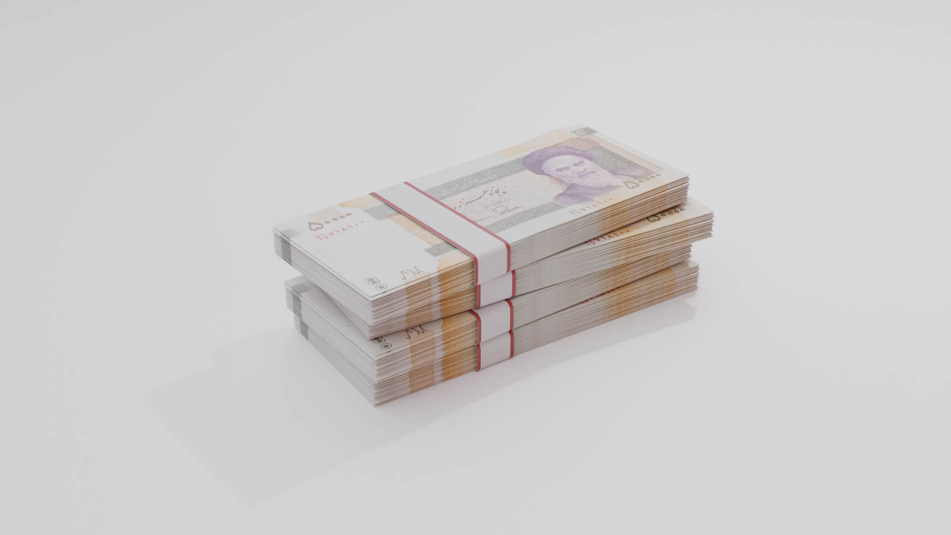 50,000 Iranian Rial Currency - 3D Model by Arupsaha