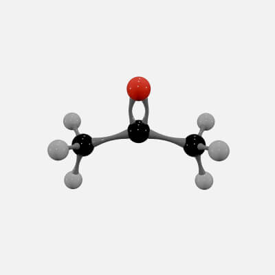 Acetone Molecule - 3D Model by Arupsaha