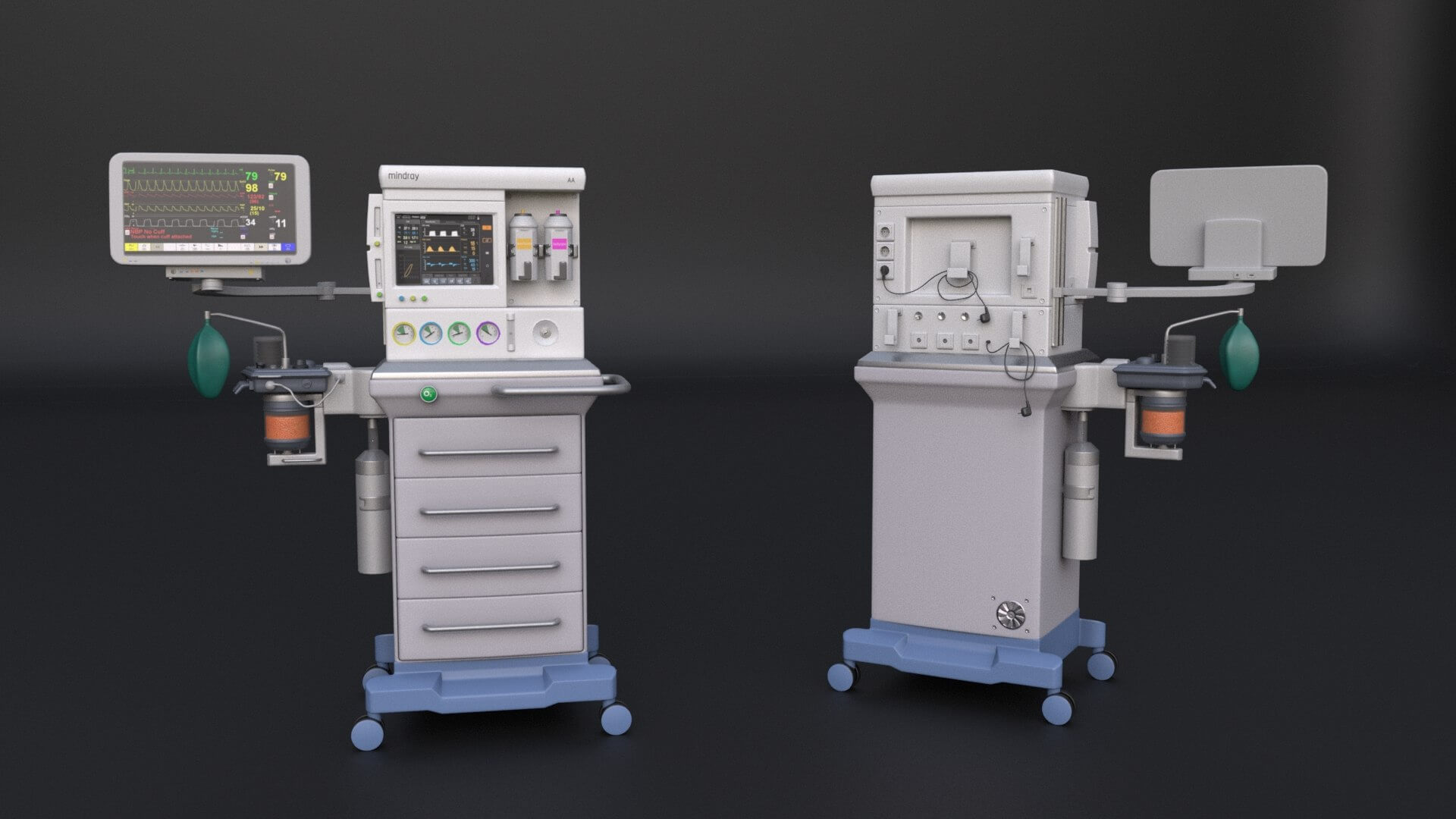 Anesthetic Machine - 3D Model by Arupsaha