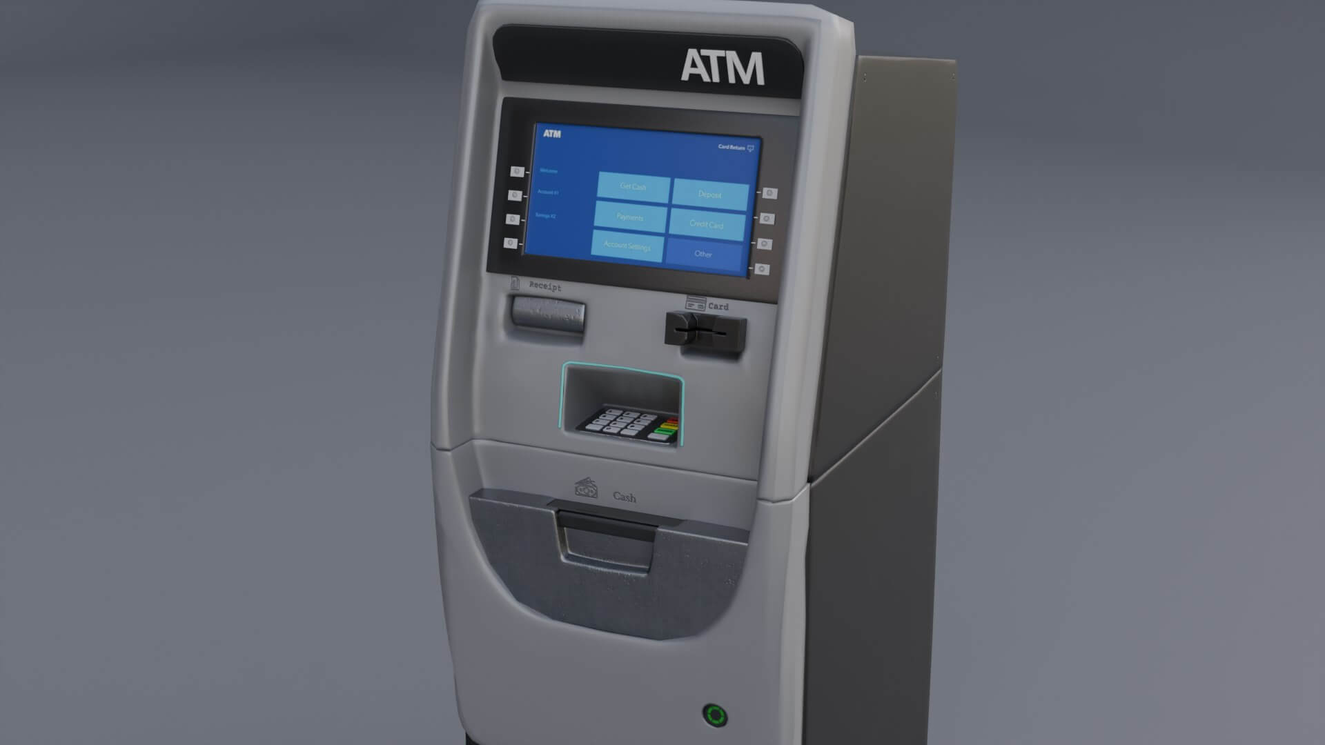 ATM Machine (Automated Teller Machine) - 3D Model by Arupsaha