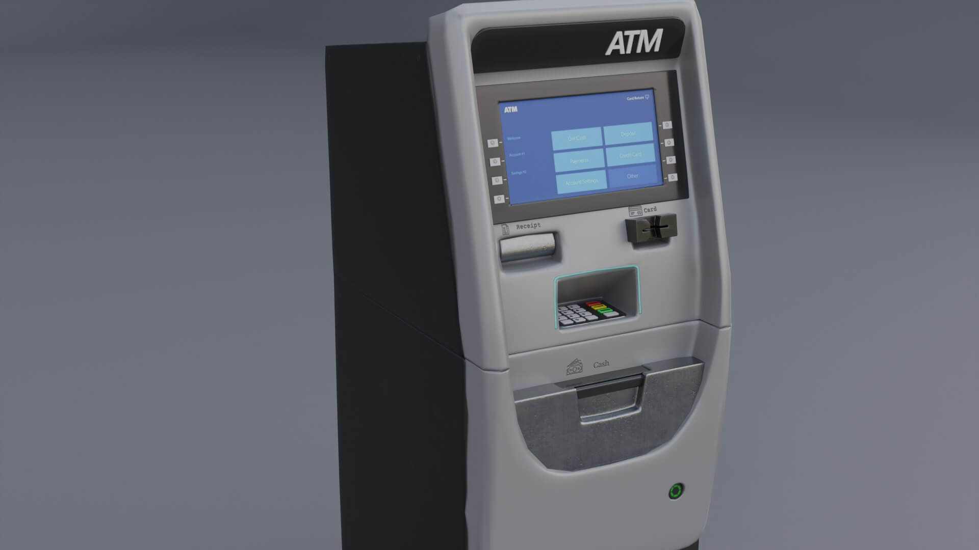 ATM Machine (Automated Teller Machine) - 3D Model by Arupsaha